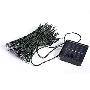 KYD 39ft 12m 100 LED Solar String Lights Christmas Lights Solar Powered Starry Lighting Waterproof Outdoor String Lights for Indoor Gardens Xmas Tree Homes Wedding Party Decor