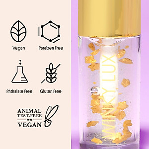 Winky Lux In The Stars Lip Oil, Non Sticky Lip Gloss Oil, Juicy Glossy Lip Balm, Vegan Hydrating Lip Oil with Jojoba Oil, Clear