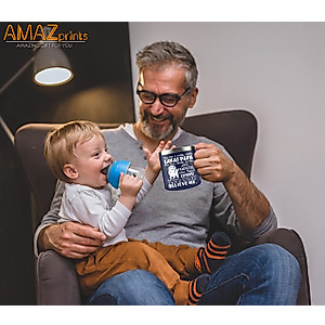 Father's Day Papa Gifts from Daughter, Son, Kids - Papa Birthday Gift - Gifts for Grandpa from Grandchildren - Dad Birthday, Fathers Day - Great papa Insulated Stainless Steel Mug 14oz Navy