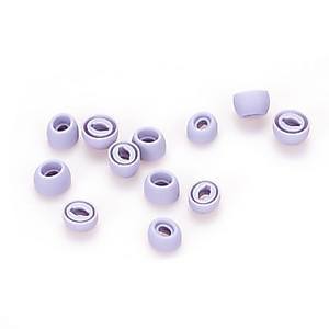 Replacement Silicone Tips Earbuds Eartips Set for Samsung Galaxy Buds Pro Headphones Fit in Case Ear Tips,6 Pairs (Phantom Violet)