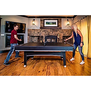 Triumph Sports Phoenix 7’ Billiard Table with Table Tennis Conversion Top for a Game of Pool or an Action-Packed Table Tennis Game