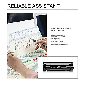 36A Black Toner Cartridge CB436A - Eaxiu 2Pack Compatible Replacement for HP 36A | CB436A M1522n MFP M1523nf MFP M1120 MFP P1505 P1505n Printer Ink, 36A CB436A Toner