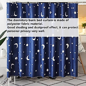AUCOOMA Bunk Bed Curtains Bed Canopy Blackout Dustproof Cloth Single Bed for Dorm 1Panel