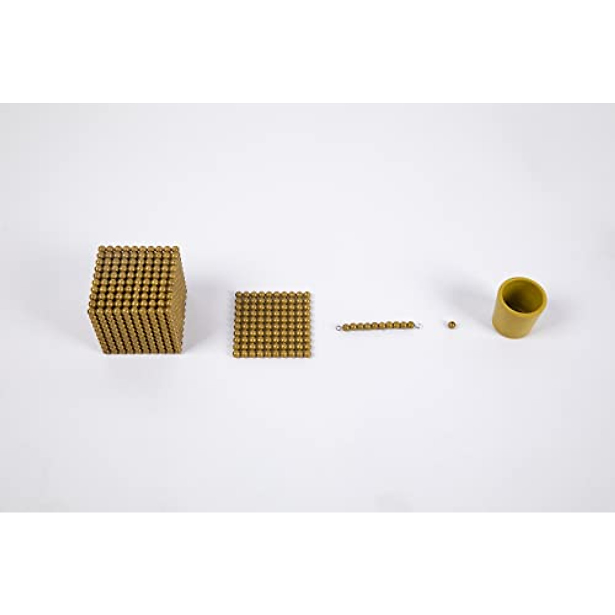 Adena Montessori Golden Beads Materials Decimal System Bank Game Mathematics Math Montessori Toys