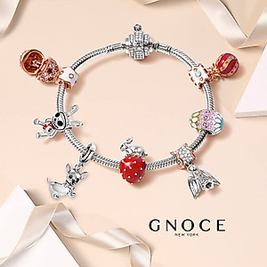 GNOCE Chihuahua Pendant Charm Sterling Silver Dangle Animal Charms Bead Fit Bracelet/Necklace Gift For Women Wife