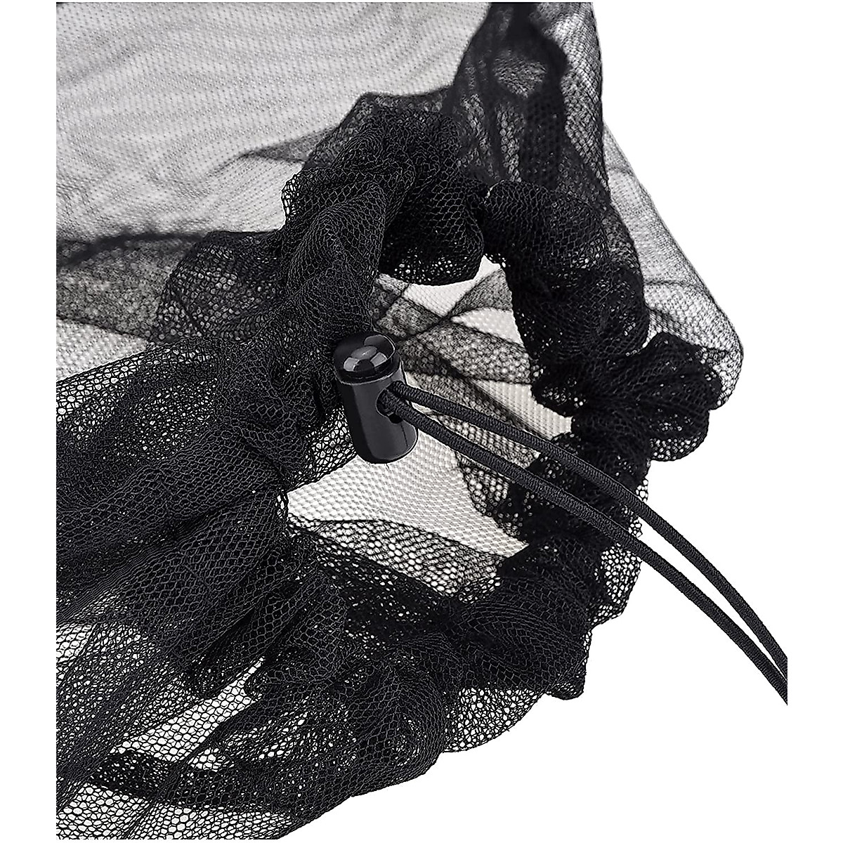 2 Pack Head Net Face Mesh Head Cover for Outdoor Lovers Protect from Fly Screen Mosquito Gnat and Other Flies (Regular Size, Black)