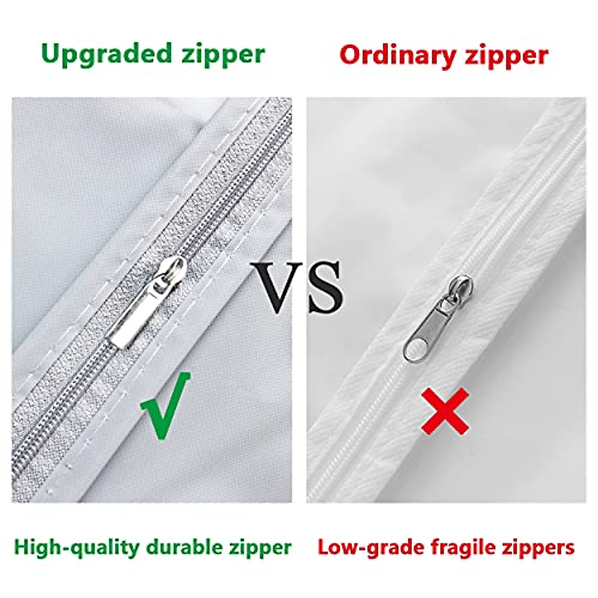 Garment Bags Suit Bag for Closet Storage (Set of 4)Dress Bags Hanging Garment Bag for Storage or Travel- 24''×44''/4Pack