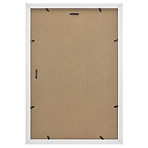 MCS Studio Gallery 16x24 Poster Frame White Woodgrain, Vertical & Horizontal Wall Hanging Large Picture Frame for Photos, Posters & Art Prints (2-Pack)
