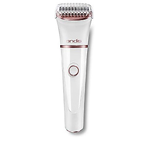 Andis 31015 Close Curves Electric Shaver for Women - Perfect for Legs, Bikini Area & Underarms Hair Removal - Rechargeable Cordless Wet & Dry Shaver, Lightweight - 6 Piece Kit