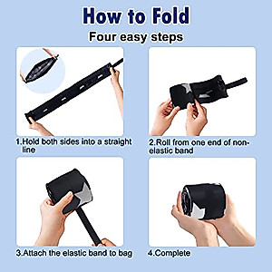 Aosbos Reusable Grocery Bags Foldable Shopping Bag with Zipper Portable Duffle Bag for Travel Packable Large Utility Tote Bag Gym Backpack for Women Men, Black Star