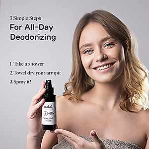 nakd. Thai Crystal Deodorant Spray – 2 Salt Deodorant Crystal Sprays, 8.45 FL oz. Regular + 3.3 FL oz. Travel Size – Natural and Aluminum Free Deodorant for Women, Men, and Kids - Coconut & Vanilla