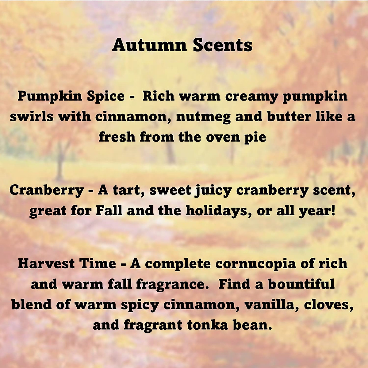 Fall or Winter Mix Wax Melts, 3 Pack – USA Made – Wax Cubes for Wax Melt Warmer, Masculine Autumn Spice Variety Pack - Harvest Time, Cranberry, and Pumpkin Spice