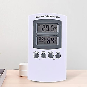 Indoor Outdoor Thermometer Hygrometer LCD Display Easy to Read Gauge for Home Bedroom Office Equipment Tool