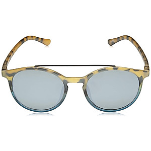 Suncloud Belmont Polarized Sunglasses, Matte Tortoise Blue Fade / Polarized Silver Mirror, One Size