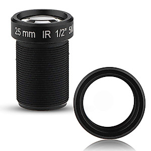25mm CCTV Camera Lens Super Clear 5 Million Pixels 1/2'' Security Camera Lens for XiaoMi, for Firefly, for SJCAM and Other IP Cameras Default