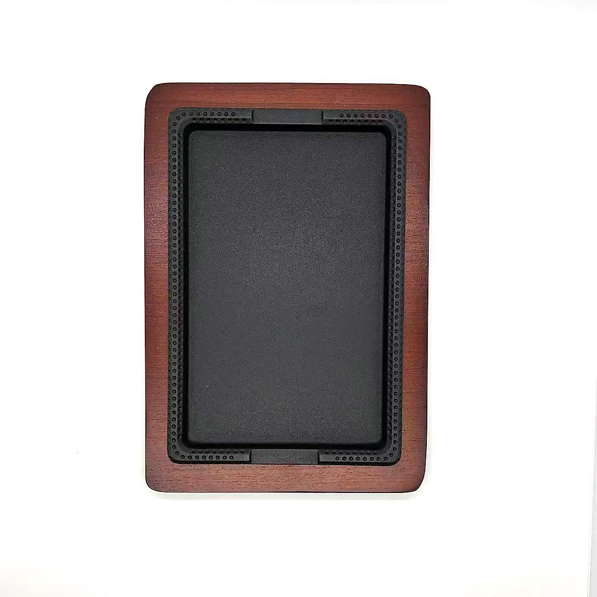 SZTNKSKJ Steak plate sizzle platter cast iron cast iron bakeware cast iron square pan cast iron skillets cast iron platter pan for roti (rectangle 27CM*18cm)