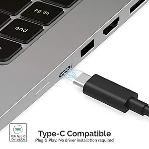 Sabrent 9 in 1 USB C HUB for Windows & Mac + USB Type-C Dual HDMI Adapter