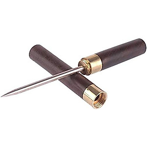Stainless Steel Ice Picks with Wooden Handle and Safety Cover for kitchen, bars, bartender, picnics, camping, and restaurant, (2 Pcs, 9")