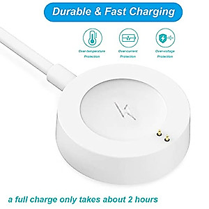 Charger Compatible with Fossil Gen 6/Gen 5/Gen 4 Smartwatch, Michael Kors Access, Emporio Armani,Skagen falster 2, Misfit Vapor 2 Magnetic Charging Cable (1)