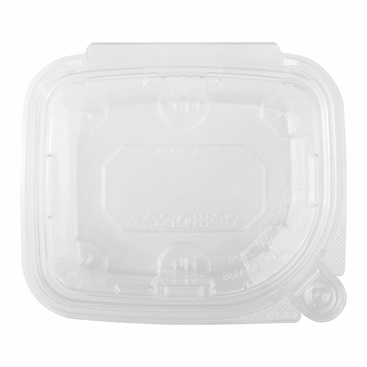 Karat 16oz PET Tamper Resistant Hinged Deli Container with Lid - 200 ct
