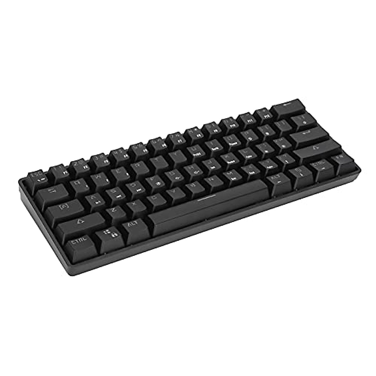 01 Gaming Keyboard, Variety of Backlight Effects and Dynamic RGB Modes with 61‑Key Mechanical Axis Backlit Keyboard for Home for Office