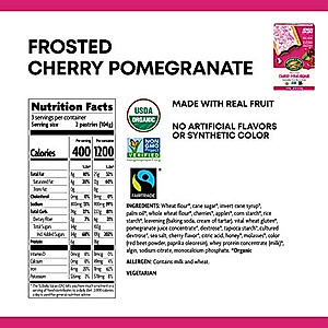 Nature's Path Organic Frosted Cherry Pomegranate Toaster Pastries, 11 Ounce (Pack of 1) Non-GMO, Made with Real Fruit