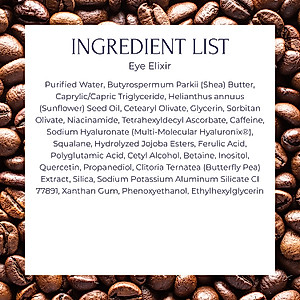 Tru Alchemy Eye Elixir Cooling Eye Treatment Cream - Dark Circle Eye Cream for Puffiness and Bags Under Eyes - Caffeine, Hyaluronic Acid, Vitamin C