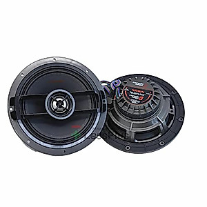 CERWIN VEGA SM65F4 6.5" 4Ω 800W Max / 150W RMS 2-Way Coaxial Marine Speakers w/Titanium Dome Tweeter (Pair) Black