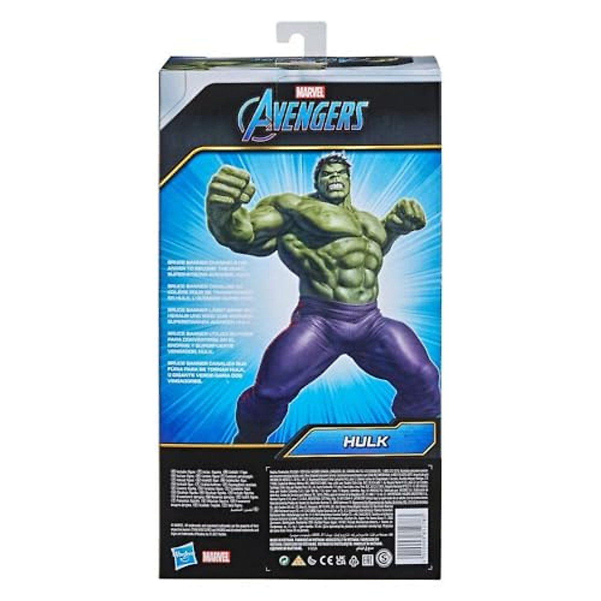 Marvel Avengers Titan Hero Series Blast Gear Deluxe Hulk Action Figure, 30-cm Toy, Inspired ByMarvel Comics, for Children Aged 4 and Up,Green