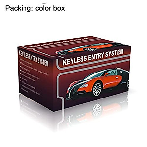 Car Keyless Entry Door Lock Lockout Box Kit,Universal Cars Alarm System with Remote Start,Professional Trucks Power Window Opener Unlock Kit with LED