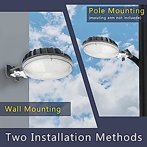 Owleye 6000LM Dusk to Dawn Outdoor Lighting LED Barn Light Security Lights, 42W 4000K Daylight, AC 110-240V, Waterproof Outside Lights for Yard Warehouse Garage