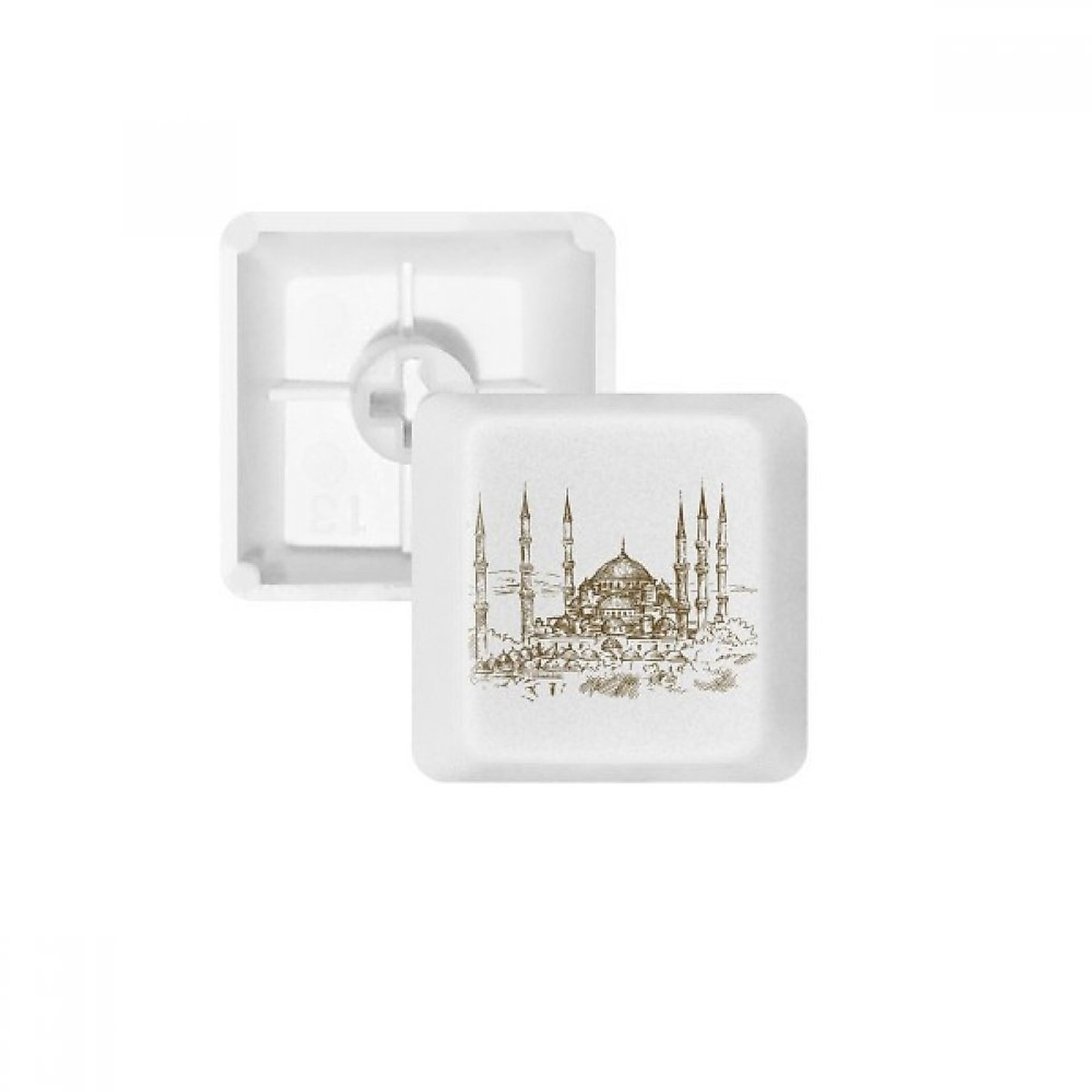 DIYthinker Church Landmark Sketch Landscape Keycap Mechanical Keyboard PBT Gaming Upgrade Kit