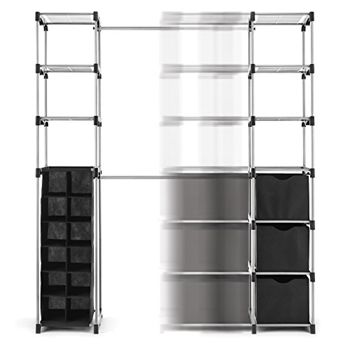Whitmor Deluxe Double Rod Adjustable Closet Organization System
