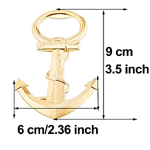 Bodosac Awtlife 30 Pcs Gold Anchor Bottle Openers Baby Shower with Bag Gifts for Guests Wedding Party Favors