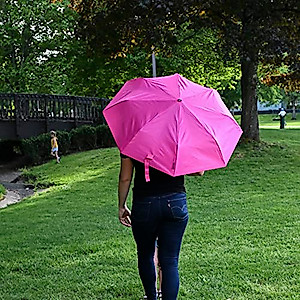ShedRain Umbrellas Rain Essentials Manual Compact, Hot Pink, One Size