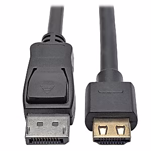 Tripp Lite DisplayPort 1.4 to HDMI Active Adapter Cable, UHD 4K @ 60Hz Video, HDR, HDCP 2.2, 15 Feet / 4.6 Meters, 3-Year Warranty (P582-015-HD-V4A)