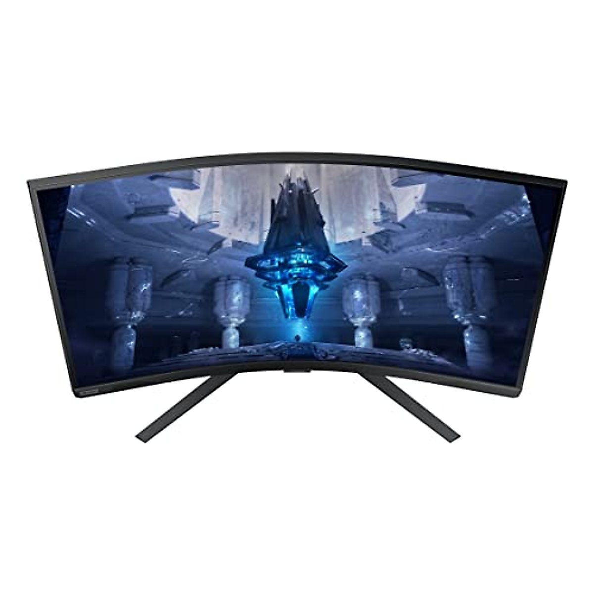SAMSUNG 32" Odyssey Neo G7 4K UHD 165Hz 1ms G-Sync 1000R Curved Gaming Monitor, Quantum HDR2000, AMD FreeSync Premium Pro, Ultrawide Game View, DisplayPort, HDMI, Height Adjustable Stand, Black, 2022