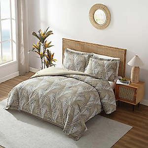 Tommy Bahama 223534 Raffia Palms Comforter Set, Brown, California King, 1 Count (Pack of 1)