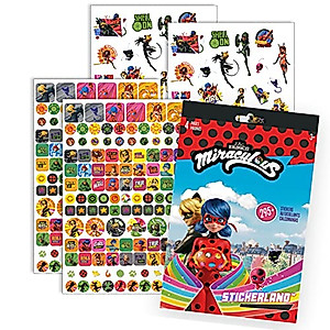 Miraculous Ladybug and Cat Noir - Activity Bundle - Miraculous Ladybug Stickers, Coloring Book, 2-Sided Door Hanger