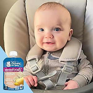 Gerber Baby Food Pouches, 2nd Food for Sitter, WonderFoods, Banana, 3.5 Ounce (Pack of 12)