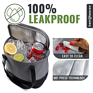 Insulated Lunch Tote for Work and School with Durable Materials, Variable Strap/Handler, Wide Opening - Cooler Lunch Bag for Women & Men - Fits All Bentoheaven Bento Lunch Boxes and Other Containers