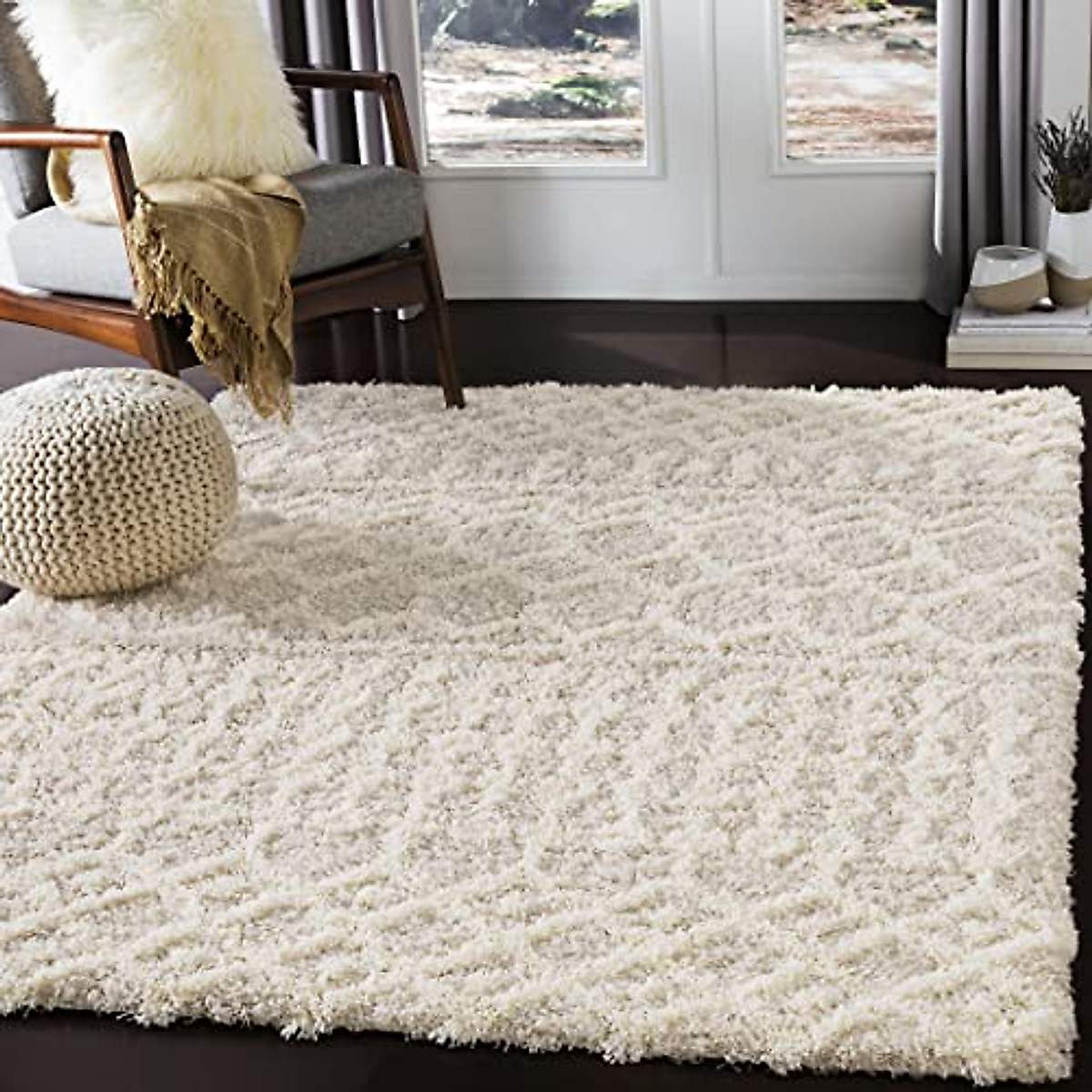 Artistic Weavers Hapsburg Moroccan Shag Area Rug, 7'10" x 10'2", Beige
