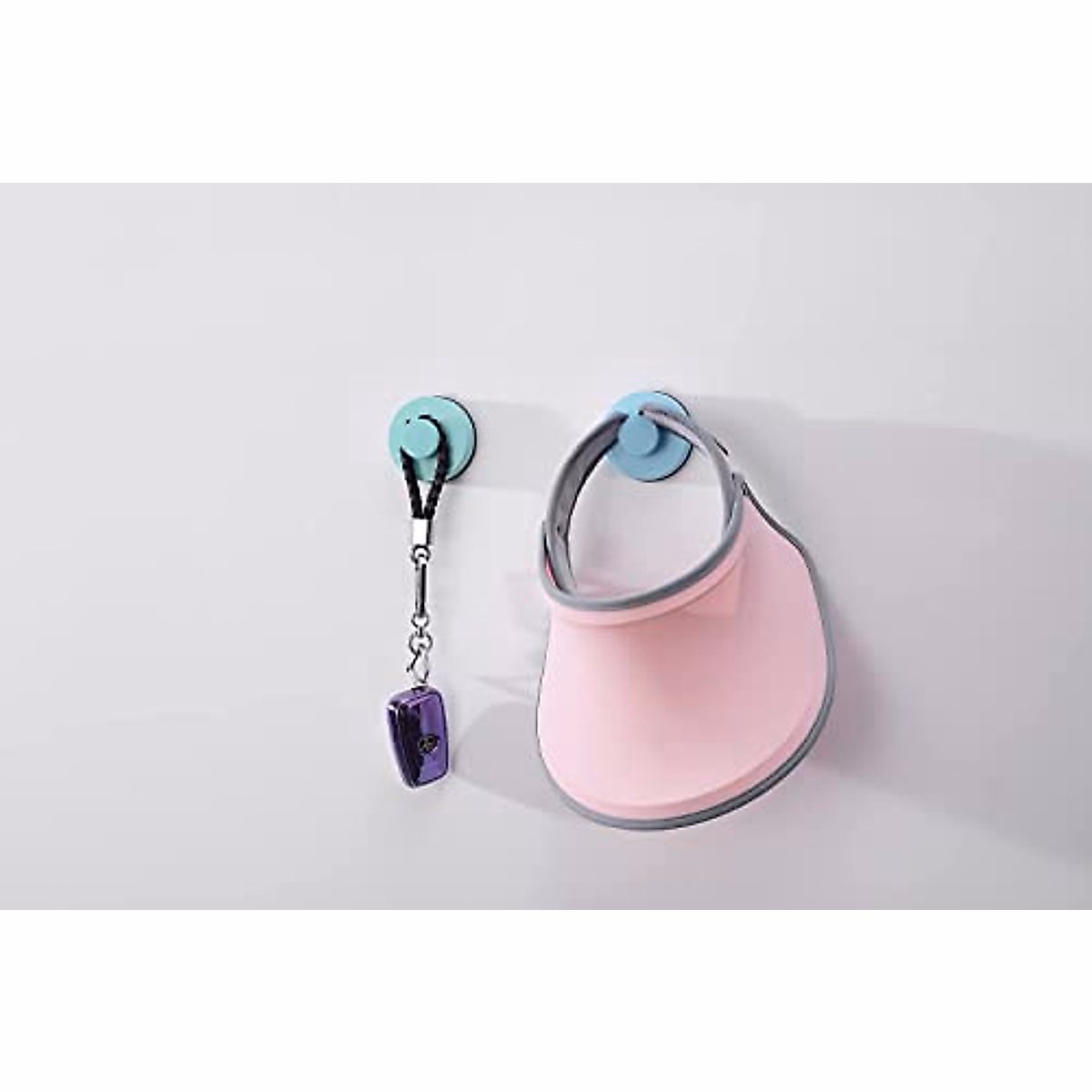 ABTIABGY Powerful Vacuum Suction Cup Hooks Heavy Duty Organizer for Towel, Bathrobe and Loofah - Shower Hooks for Bathroom & Kitchen - Waterproof White (2 Pack)