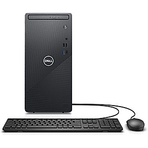 2021 Newest Dell Inspiron 3891 Desktop PC, Intel Core i3-10105, 12GB RAM, 1TB HDD, WiFi 6, Bluetooth, HDMI, DVD-RW, Wired Keyboard&Mouse, Win 11 Home (Renewed)