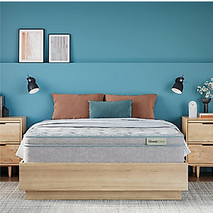 Beauty Sleep DreamRest Ultra Plush Pillow Top 14.25" Cal King Mattress, Pocketed Coils, Cooling, Breathable, and Pressure Relieving - 100 Night Trial, CertiPUR-US Certified and 10 Year Limited Warranty