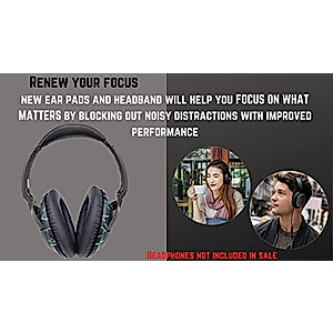 Replacement AE2 Ear Pads/Soundtrue Ear Pads and V2 AE2 Headband/SoundTrue Headband Cushion. Compatible with Bose Around-Ear 2 (AE2), SoundLink Around-Ear 1 and SoundTrue Around-Ear 1 Headphones