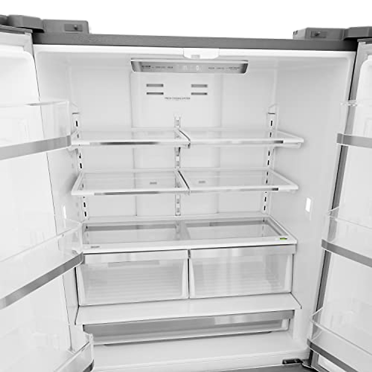 Z Line Kitchen and Bath ZLINE 36" 22.5 cu. ft Freestanding French Door Refrigerator with Ice Maker in Fingerprint Resistant Stainless Steel (RFM-36)