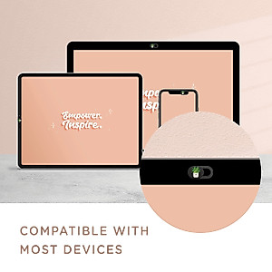 MESMOS Cute Webcam Covers Bundled with Fancy Pen Set of 3 - Daily Office Essentials