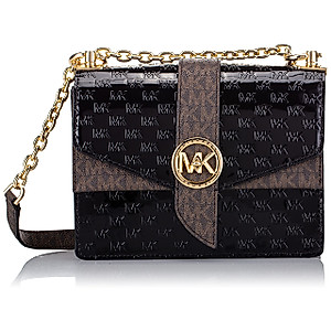 Greenwich Extra-Small Logo Embossed Patent Leather Crossbody Bag