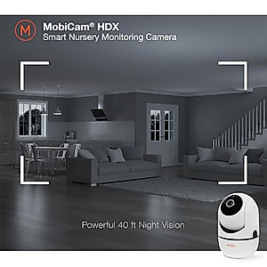 MOBI - MobiCam Indoor Camera - Baby Monitor with Camera and Audio - Smartphone and Wi-Fi Access